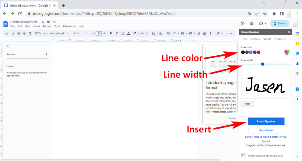 Cara Menambahkan Tanda Tangan di Google Docs (3 Metode Efektif)