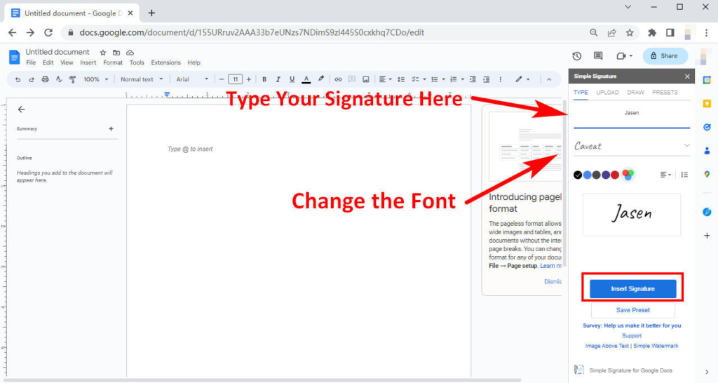 Cara Menambahkan Tanda Tangan di Google Docs (3 Metode Efektif)