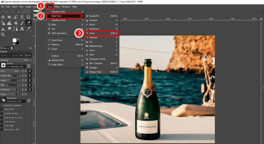 Un guide simple de GIMP : comment rendre l'arrière-plan transparent