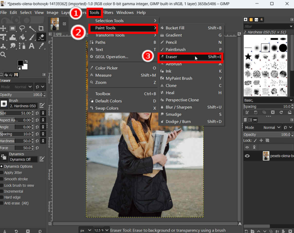 Un guide simple de GIMP : comment rendre l'arrière-plan transparent