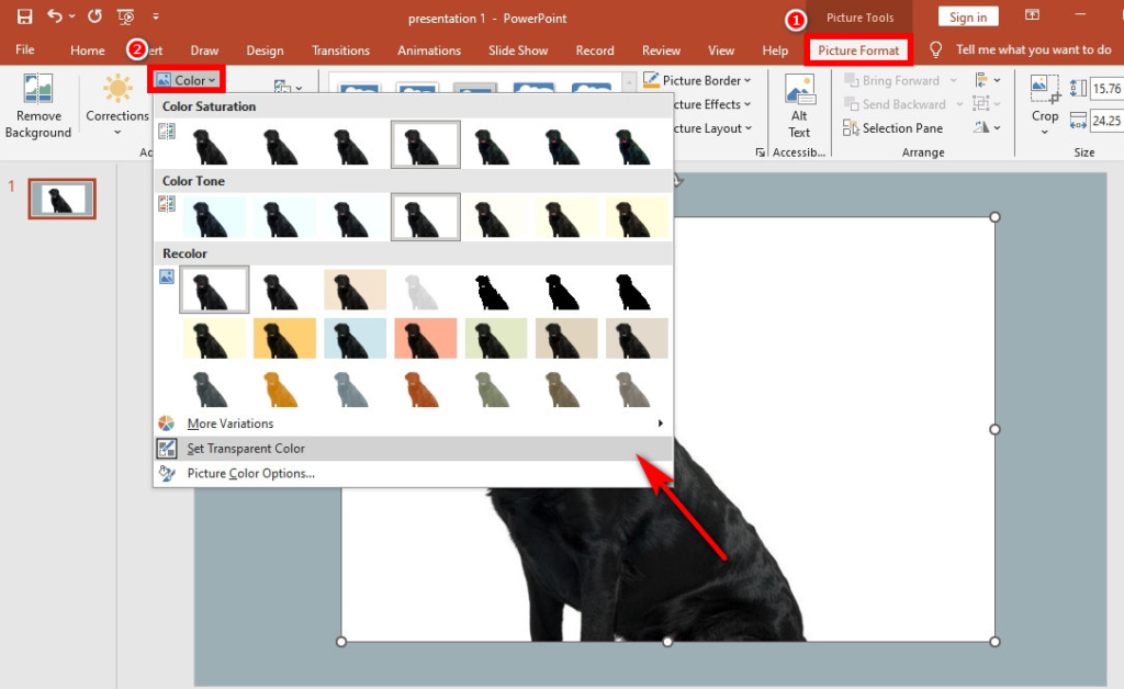 So entfernen Sie den weißen Hintergrund aus einem Bild in PowerPoint