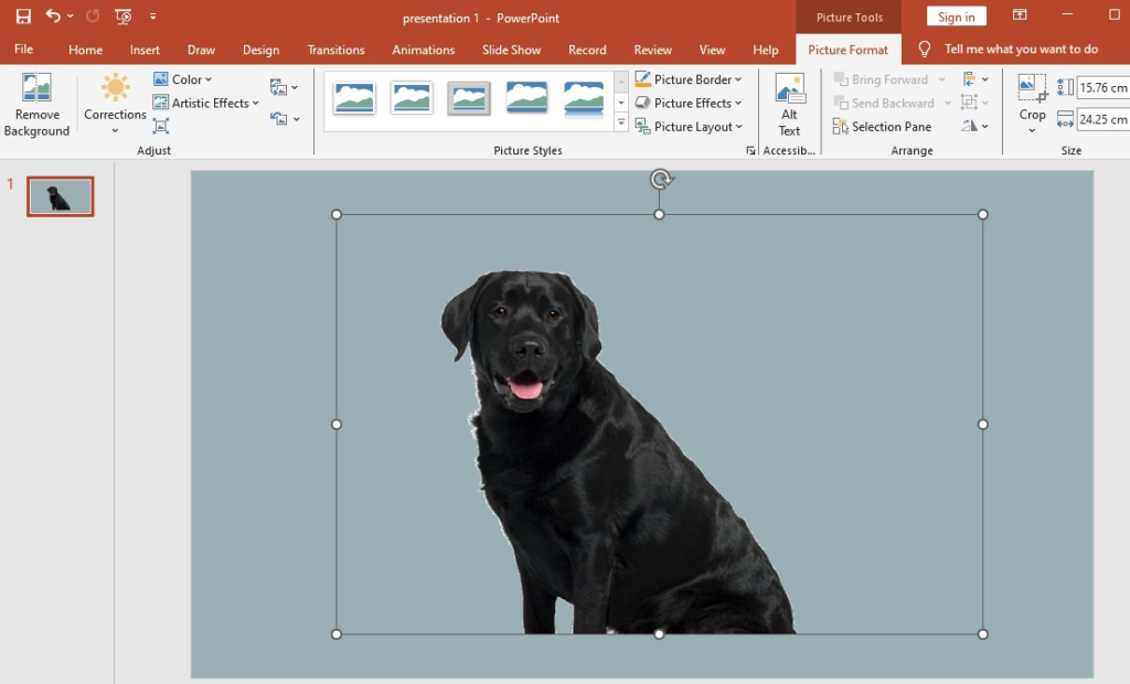 So entfernen Sie den weißen Hintergrund aus einem Bild in PowerPoint